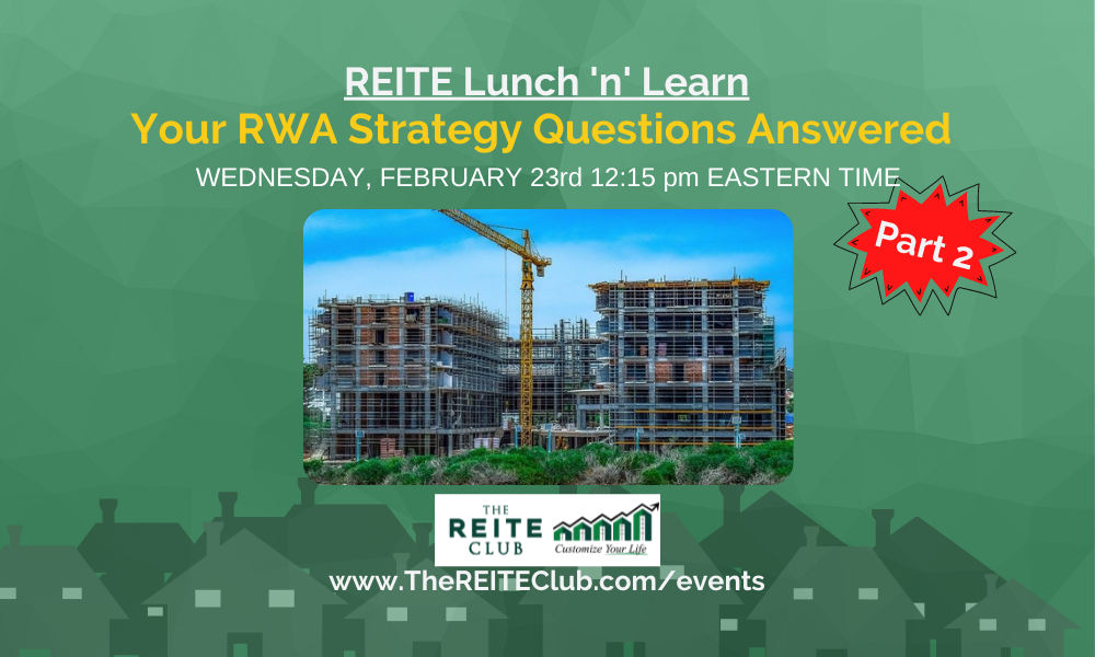 Your RWA Strategy Questions Answered - Part 2 Your RWA Strategy Questions Answered - Part 2